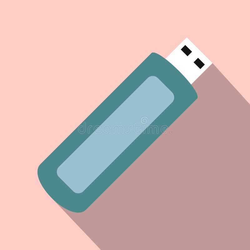 Flash Drive Infected by Virus Icon Cartoon Stock Vector - Illustration ...