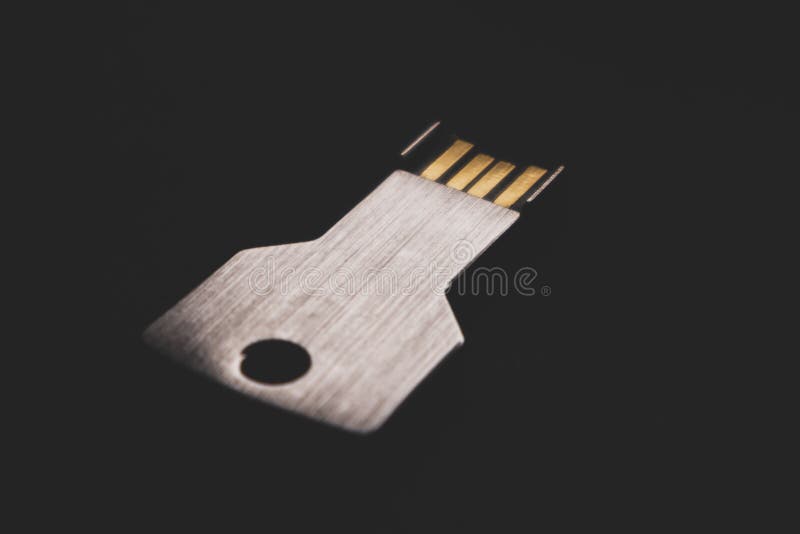 USB Flash Drive in the Form of a Key that Symbolizes Data Security ...