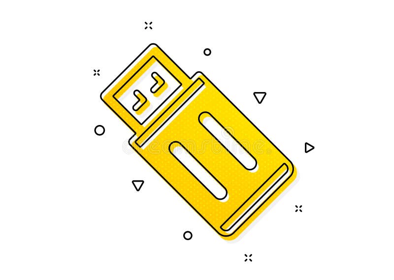 USB Flash Drive Icon. Memory Stick Sign. Vector Stock Vector ...