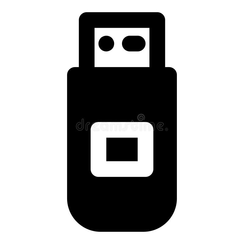 Simple Black Usb Flash Disk Image Design Stock Illustrations – 410 ...