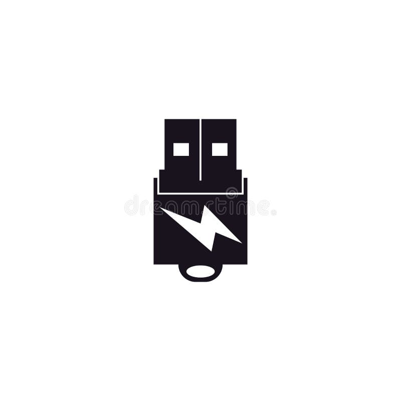 USB Flash Drive Icon Vector Logo Template Illustration Stock ...