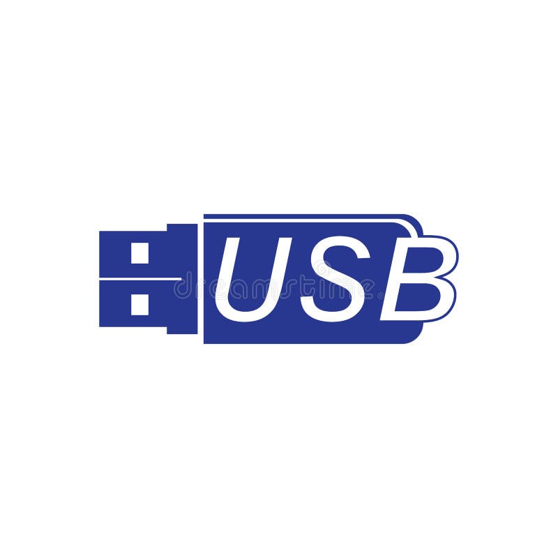 USB Flash Drive Icon Vector Logo Template Illustration Stock ...