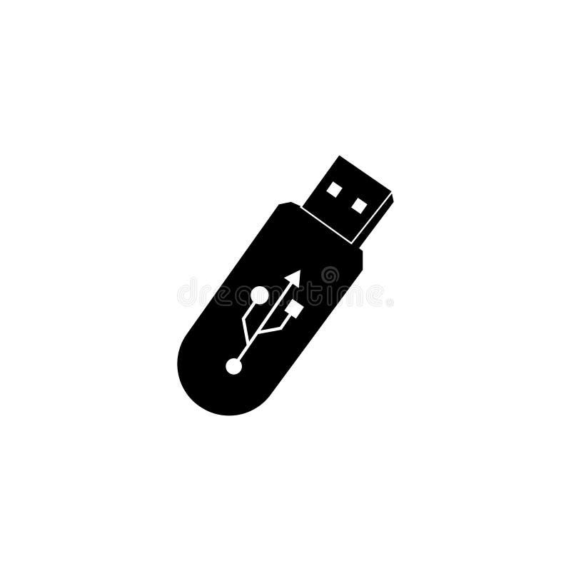 USB Flash Drive Icon Vector Logo Template Illustration Stock ...