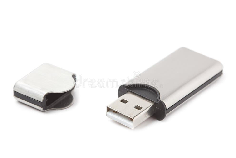 USB flash drive isolated stock photo. Image of electronics - 13520104