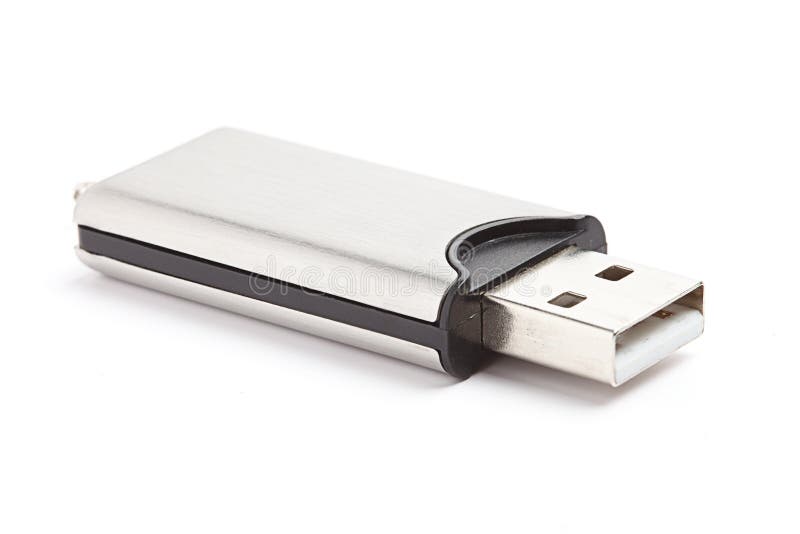 USB flash drive isolated stock image. Image of electronics - 13520193