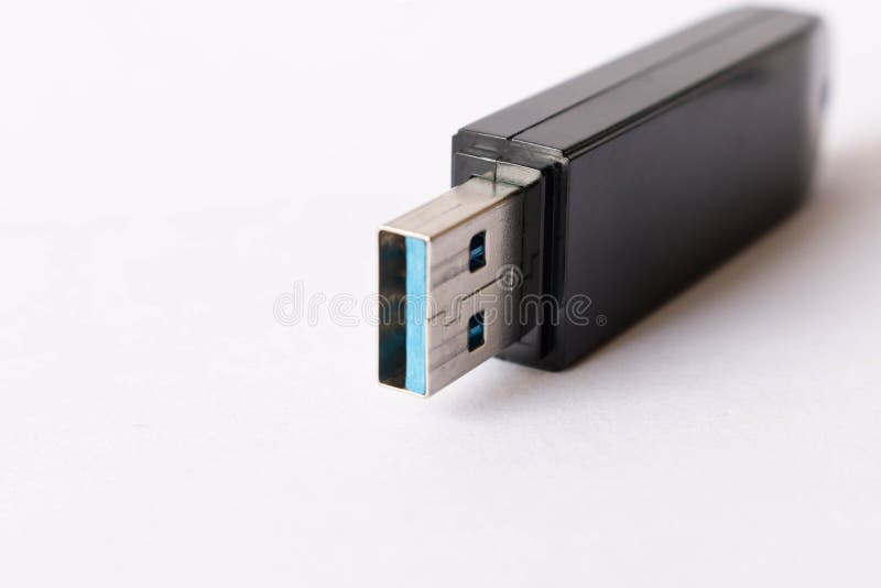 USB Flash Drive. Isolated on White Background Stock Photo - Image of ...