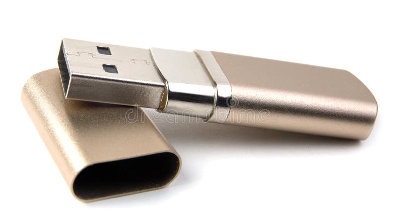 USB Flash Drive Isolated on White Background Stock Photo - Image of ...