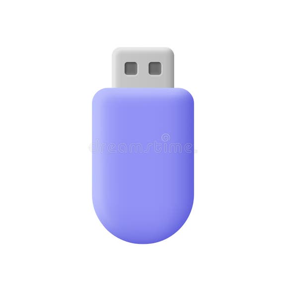 Usb Flash Drive, Memory Card. 3d Vector Icon Stock Vector ...