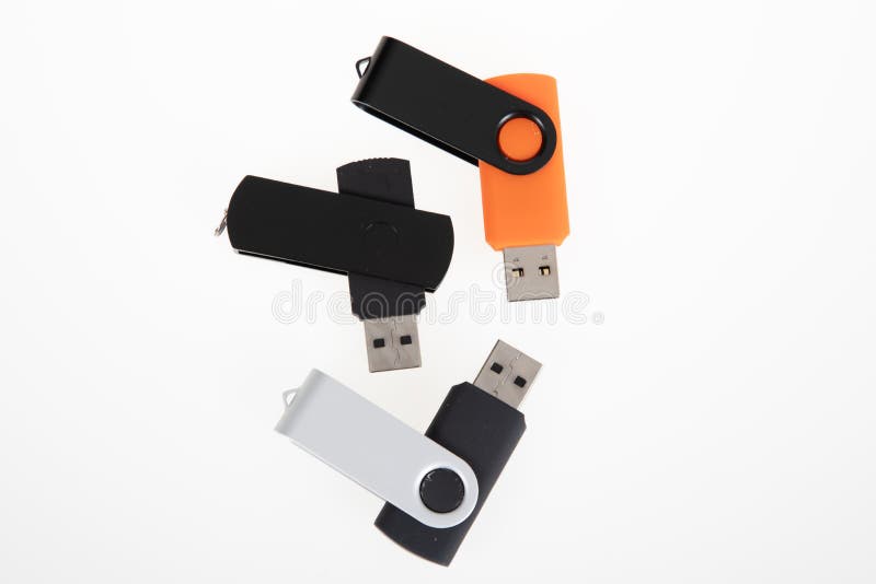 USB Flash Drive Memory Sticks in Flat Style Advertising Branding ...
