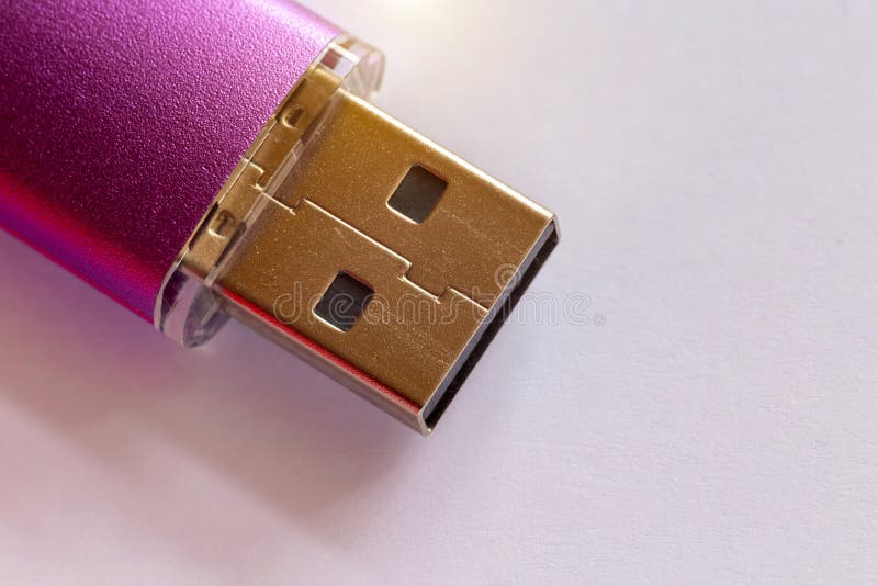 USB Flash Drive for Recording Photos and Electronic Data Stock Photo ...