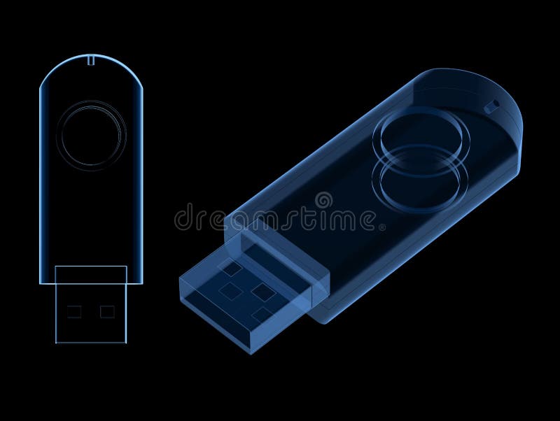 Usb flash drive scan stock illustration. Illustration of storage ...