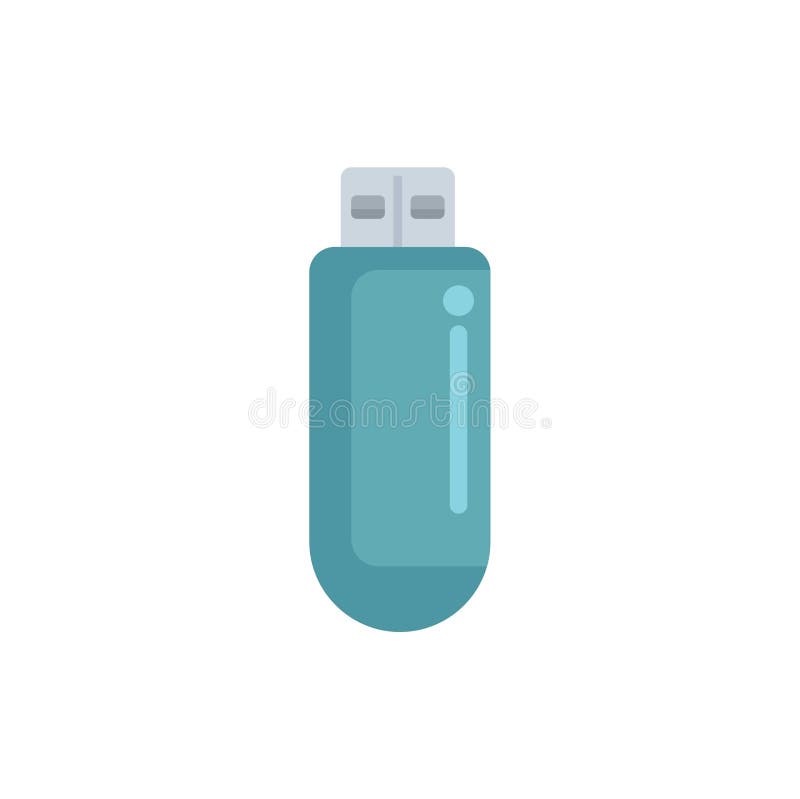 Usb Flash Drive Showing Concept of Data Storage Stock Illustration ...