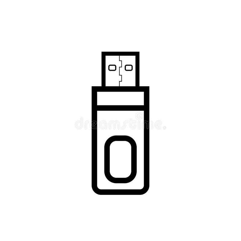 Simple Black Usb Flash Disk Image Design Stock Illustrations – 374 ...