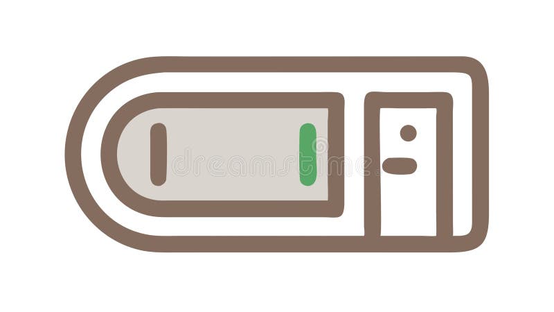 USB Flash Drive Storage Device Vector Icon, Vector Design Generative AI ...
