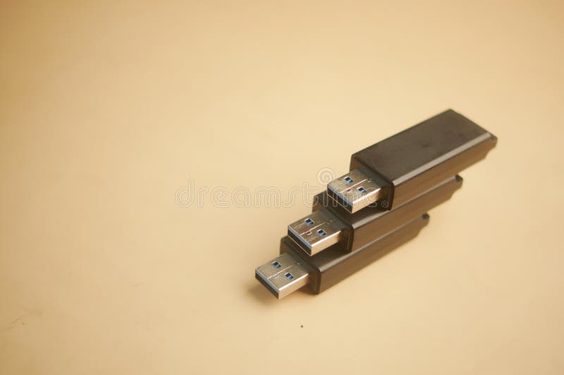 USB flash drive on a table stock photo. Image of software - 321612224