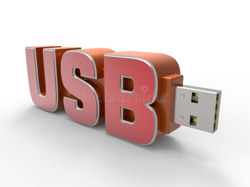 USB Flash Drive Text stock illustration. Illustration of drive - 63019864