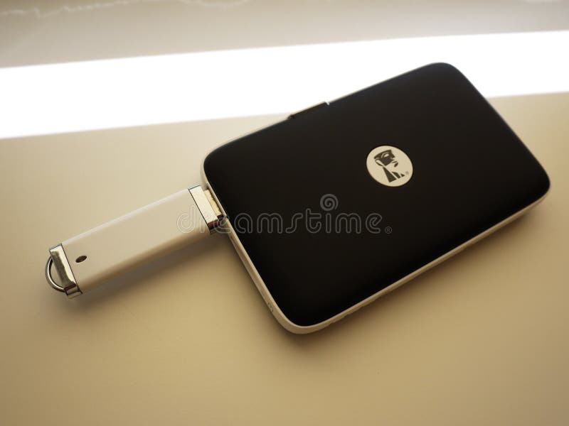 USB Flash Drive To Store Your Data and Multimedia Files Editorial Stock ...