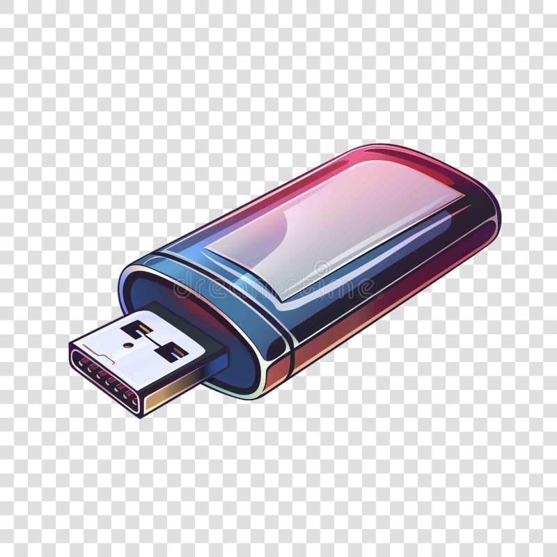 USB Flash Drive Transparent Background Realistic Element Stock ...