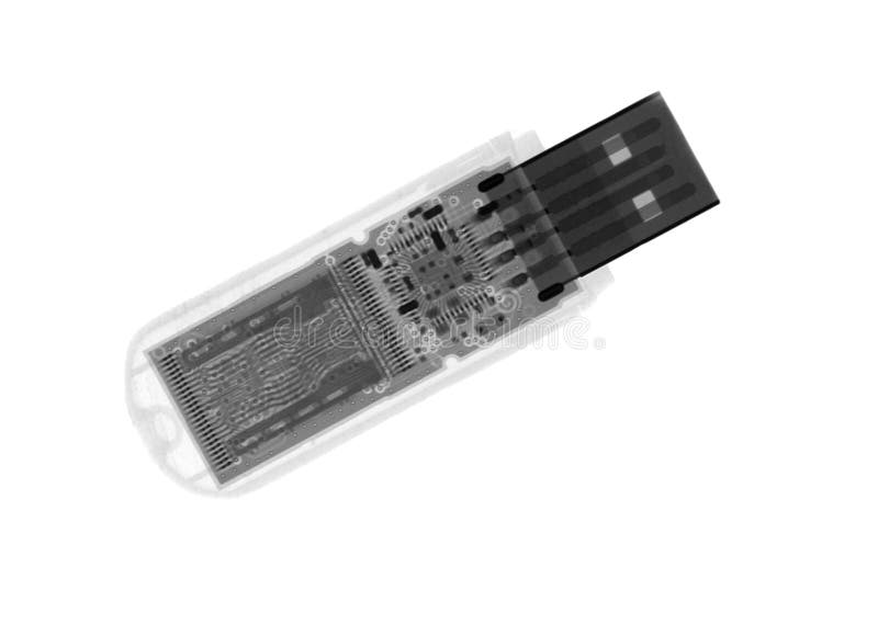 USB Flash Drive Under the X-rays Stock Photo - Image of portable, data ...