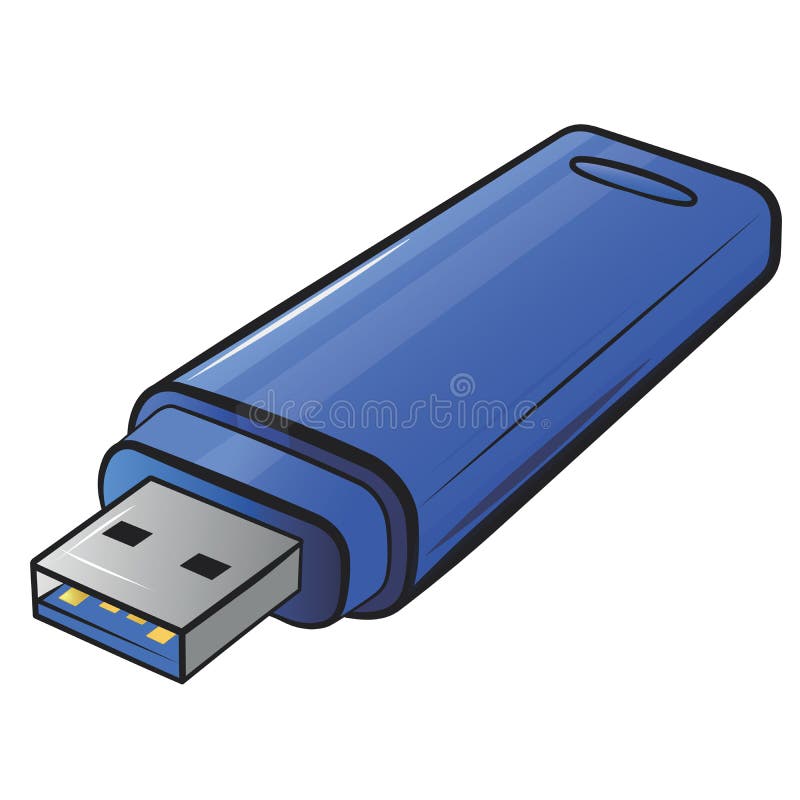 USB Flash drive stock vector. Illustration of white - 175528629
