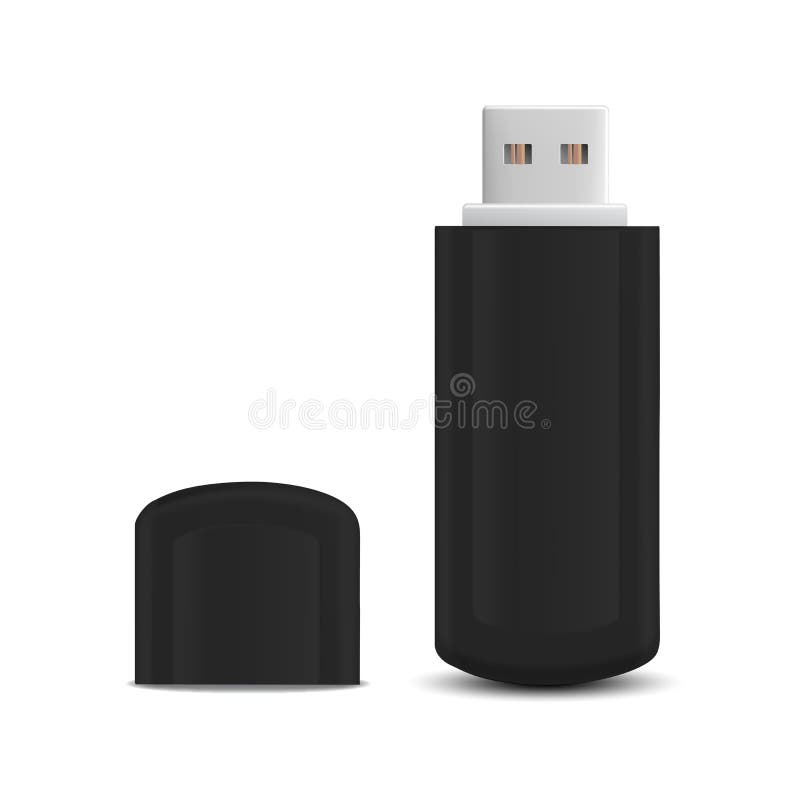 USB flash drive - vector stock illustration. Illustration of flash ...