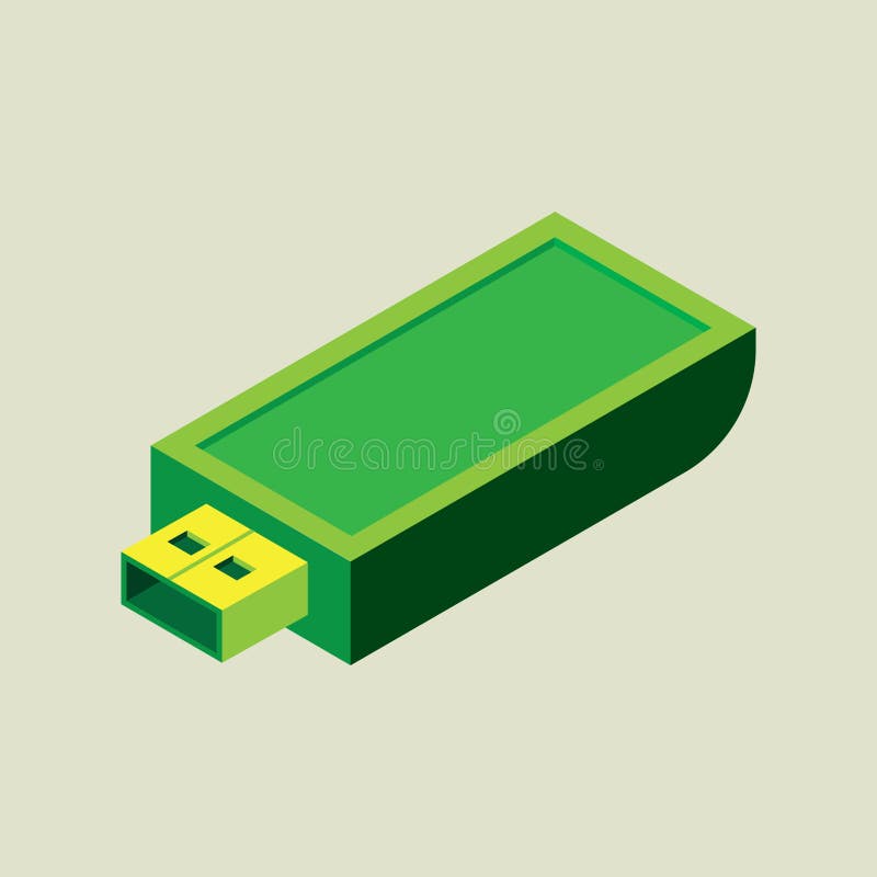Usb Flash Drive. Vector Illustration Decorative Background Design Stock ...