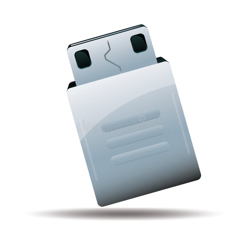 Usb Flash Drive. Vector Illustration Decorative Design Stock Vector ...