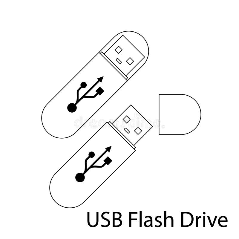 Usb Flash Drive Vector Image Stock Vector - Illustration of data ...