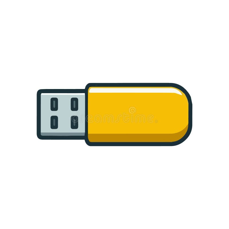 USB flash drive vector stock vector. Illustration of disk - 376425695