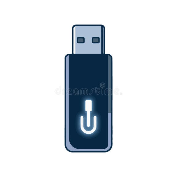 USB flash drive vector stock vector. Illustration of flat - 376425897