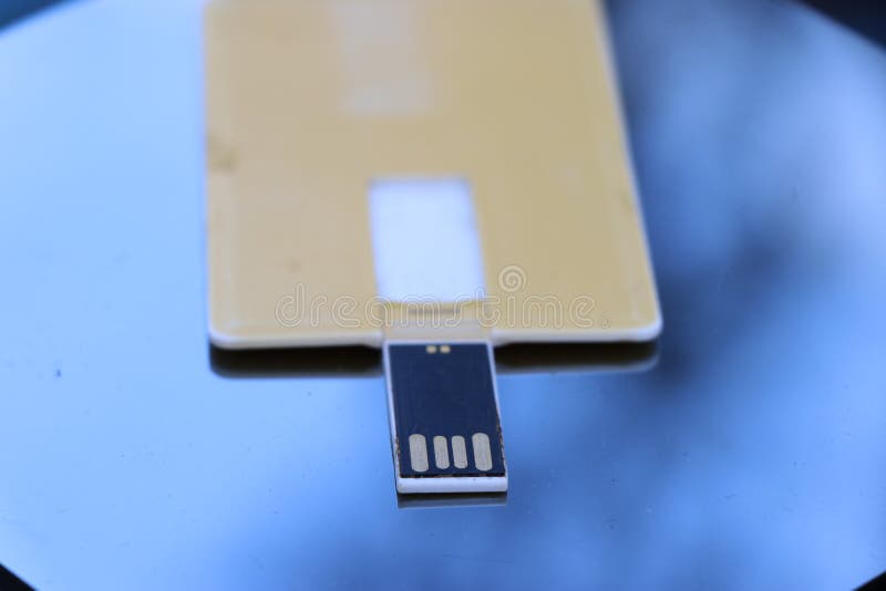 Usb Flash Drive Which is Card Type Stock Image - Image of flash ...
