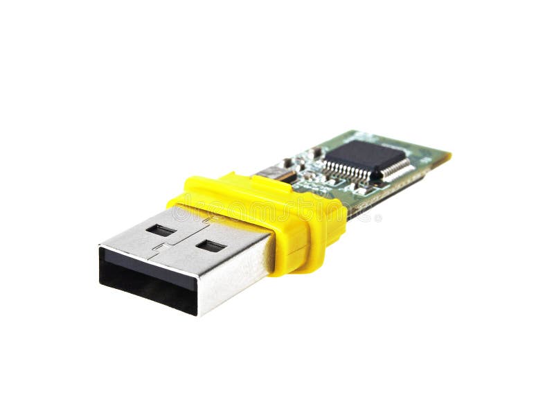USB Flash Drive on a White Background Stock Photo - Image of file, data ...