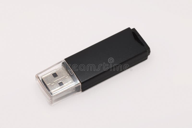 USB Flash Drive on White Background Stock Image - Image of handle, chip ...