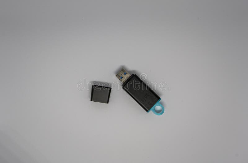Usb Flash Drive on White Background Stock Image - Image of connection ...