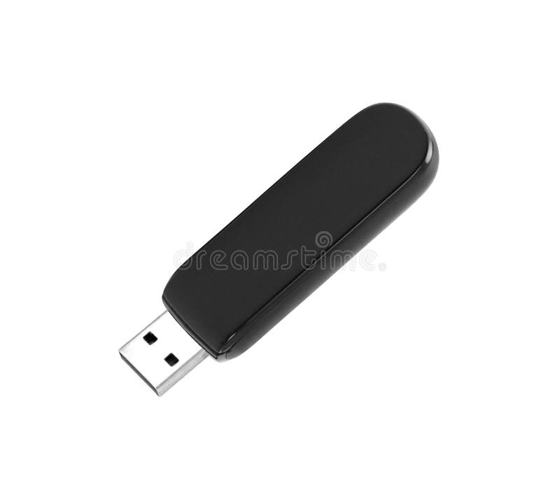 Side View of Silver USB Memory Stick Stock Image - Image of backup ...