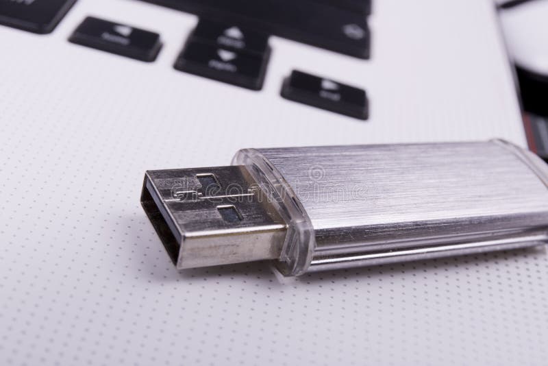 USB Flash Drive for Your Computer Stock Image - Image of white, digital ...