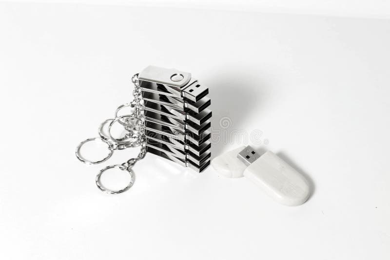 USB Flash Drives with Metal Housing Stock Photo - Image of science ...
