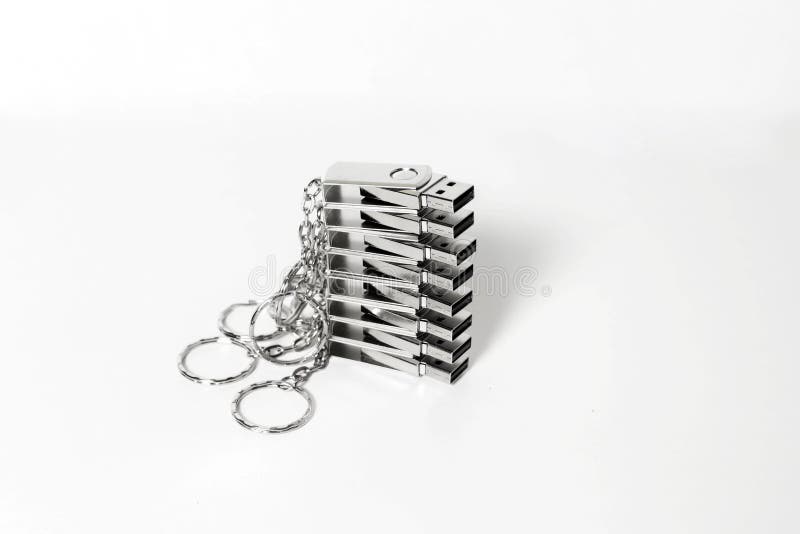 USB Flash Drives with Metal Housing Stock Image - Image of black ...
