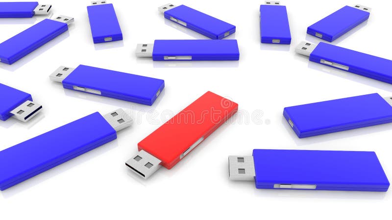 Flash drives stock illustration. Illustration of disk - 66502352