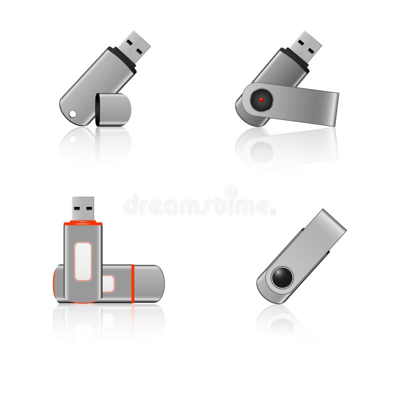 USB flash drives stock vector. Illustration of icon, design - 41064014