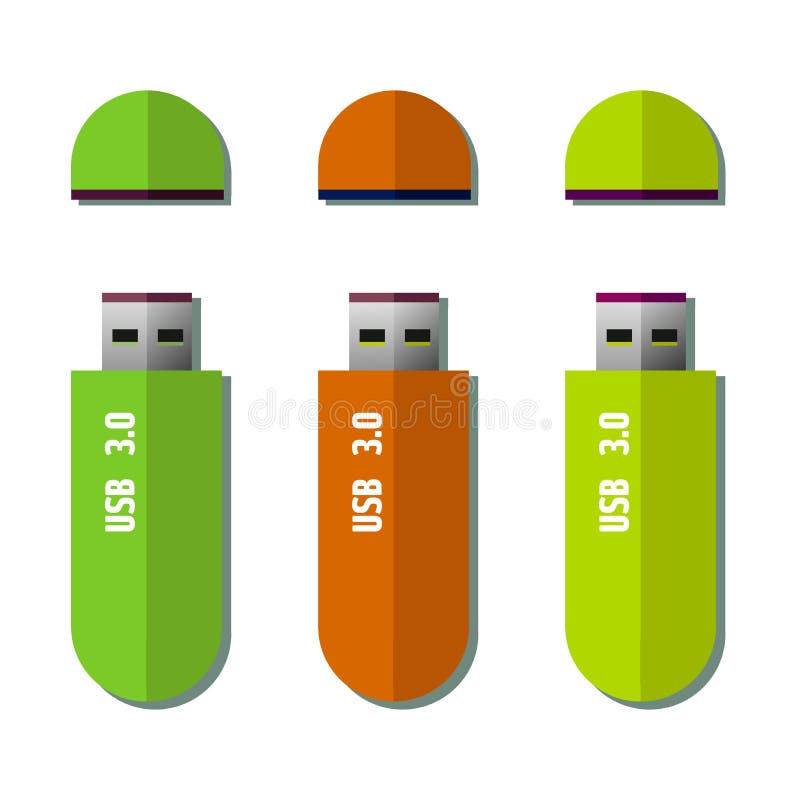 USB flash drives stock vector. Illustration of internet - 67217170