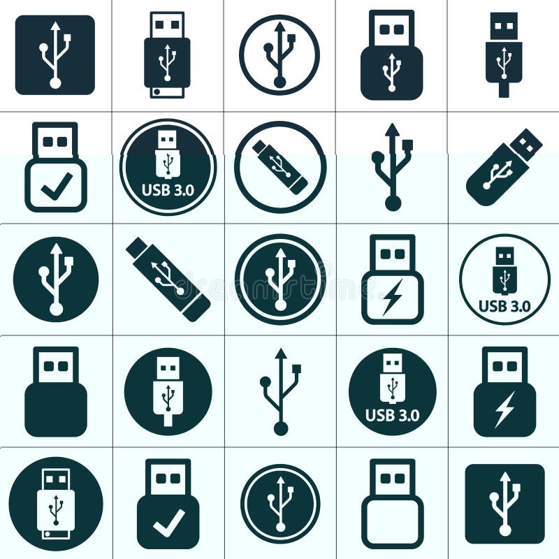 Usb Transparent Background Stock Illustrations – 1,020 Usb Transparent ...