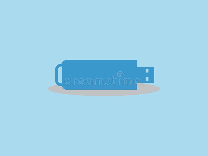 USB Flash Icon, Vector Illustration, Minimal Design Stock Vector ...