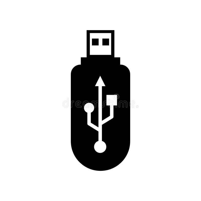 Usb Flash Icon Vector Template Illustration Design Stock Vector ...