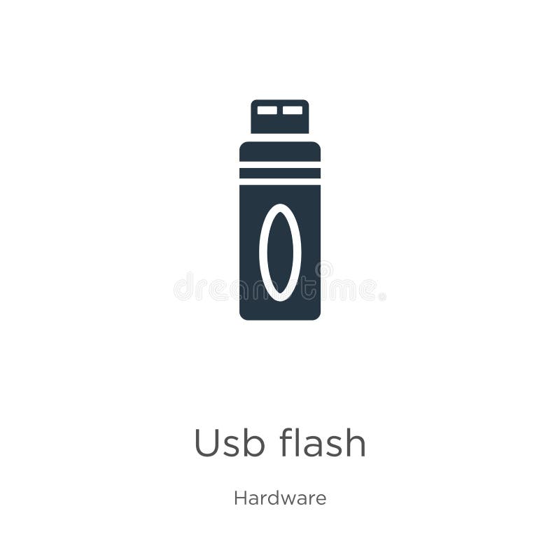 Usb Flash Icon Vector. Trendy Flat Usb Flash Icon from Hardware ...