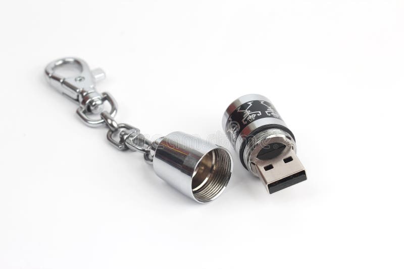 Usb Flash Memory Device in a Hermetically Sealed Metal Case Stock Photo ...