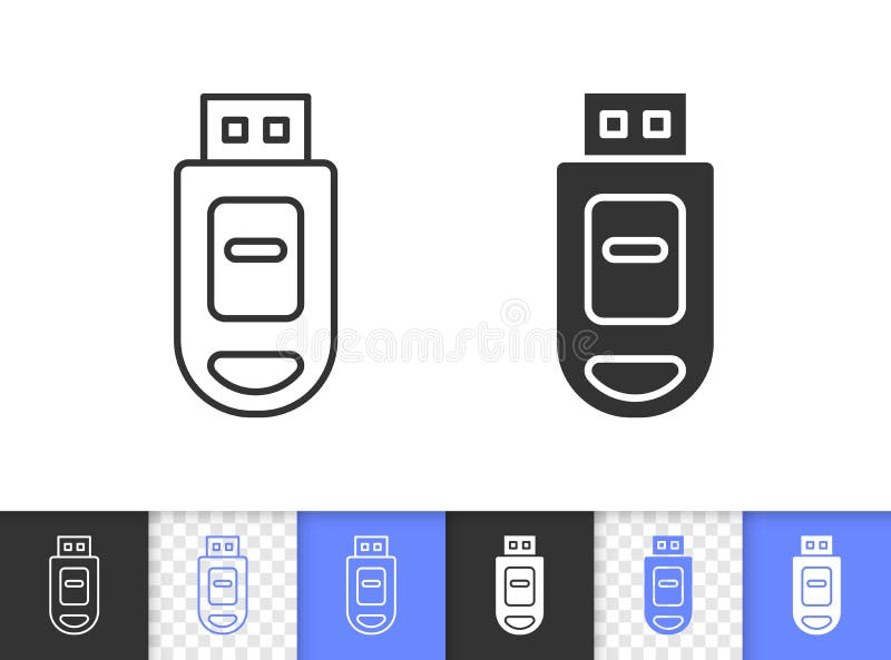 Simple Blank Usb Stick Stock Illustrations – 60 Simple Blank Usb Stick ...