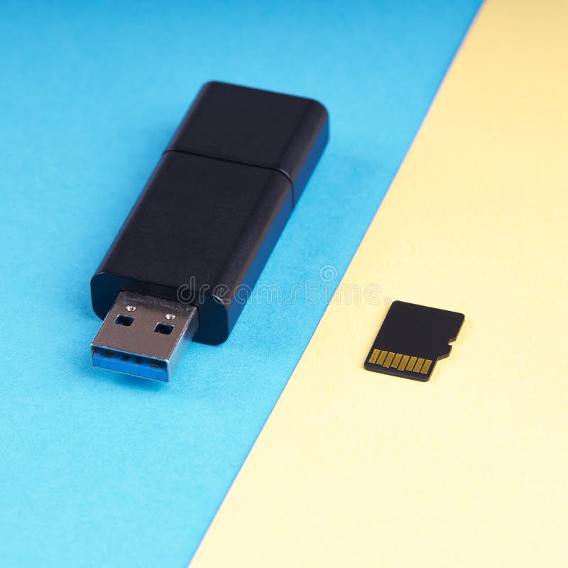 Flash Drive Usb Memory Stick Icon Yellow Background Stock Photos - Free ...