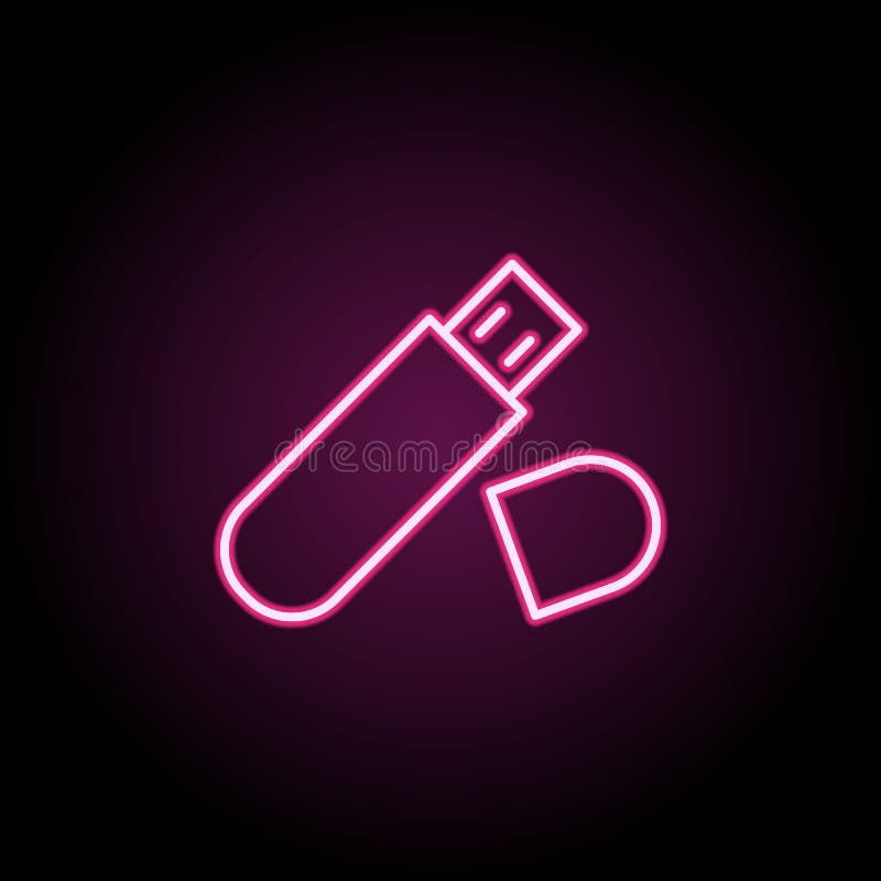 USB Flash Storage Icon. Element of Computer Parts with Name Icon for ...