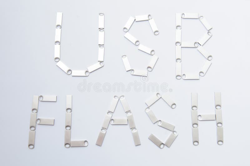 USB Flash Written by Memory Sticks Stock Photo - Image of carry, backup ...